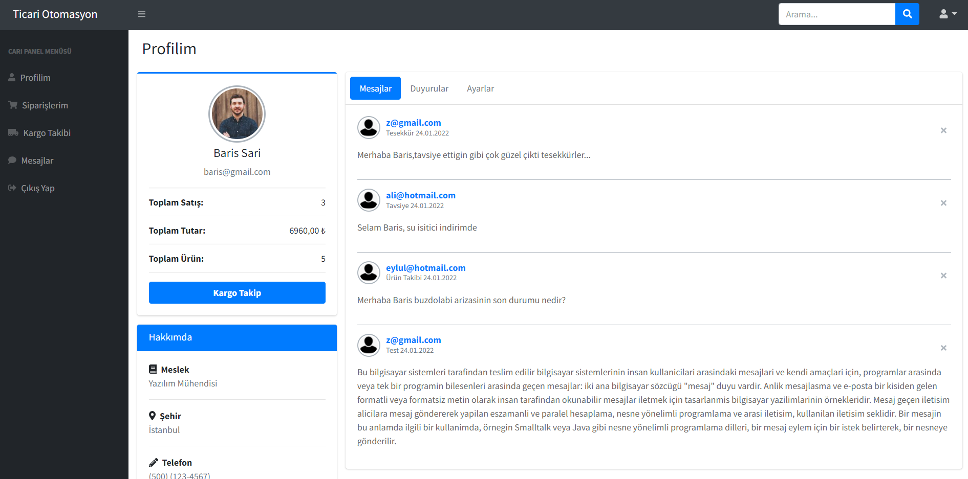 GitHub - eraynurtekin/Asp.Net-Mvc5-OnlineTicariOtomasyon: Admin panelinin dashboard kısmı ile ...